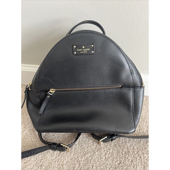 kate spade | Bags | Kate Spade Leila Pebbled Leather Mini Dome Backpack ...